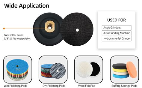 Ho Aryz 4 Inch Rubber Backer Pad Rubber Backing Pad For