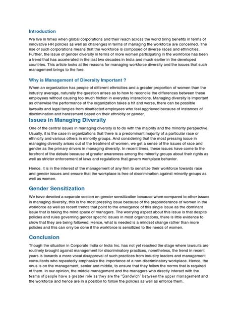 Managing Workforce Diversity Pdf