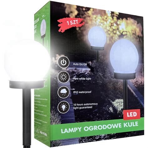 LAMPKI SOLARNE OGRODOWE KULE LAMPKA LED OGRODOWA KULA SOLARNA DO OGRODU