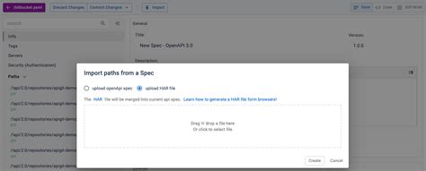 generate an openapi spec for an existing website