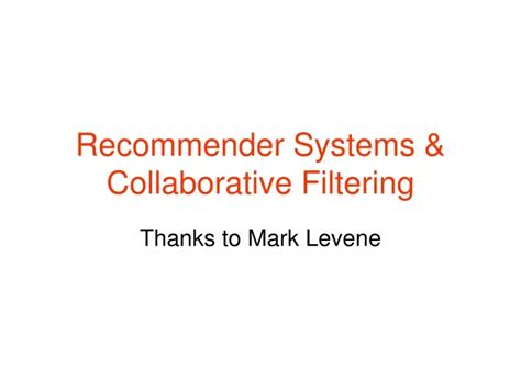 Ppt Enhancing Recommendations The Power Of Recommender Systems