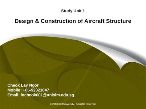 Pptx Eas303jan2014seminar 1design And Construction Of Aircraft