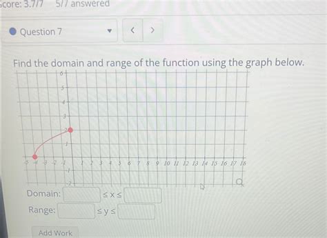 Solved Core 3 7175 7 AnsweredFind The Domain And Range Of Chegg