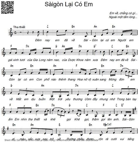 Sheet Sài Gòn Lại Có Em Pdf Lời And Hợp âm Nốt Nhạc