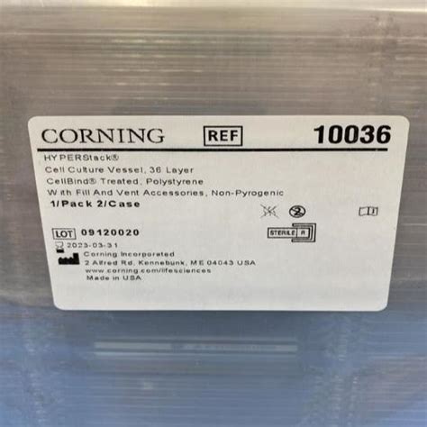 Corning 10036 Cellbind Hyperstack 36 Layer Cell Culture Vessels — Life