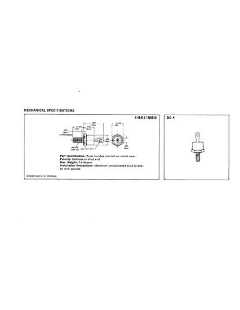 1n5802 Datasheet Pdf Solid State Rectifiers