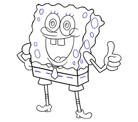 How To Draw Spongebob Squarepants Really Easy Drawing Tutorial Artofit
