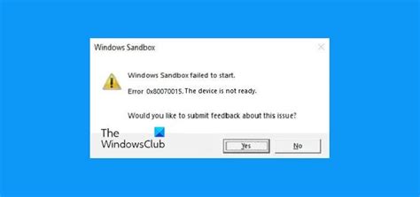 windows sandbox not opening error 0x80070002 or 0x80072746