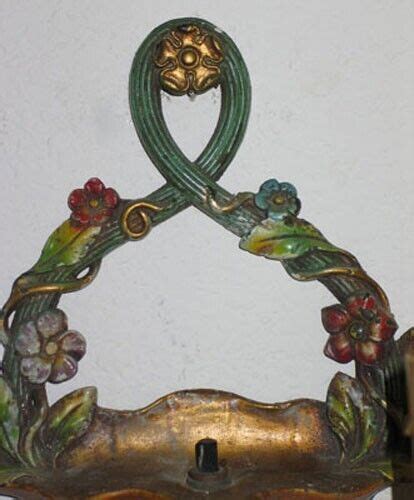 Antique Lion Electric Mfg Co Dbl Wall Sconce Spanish Revival Tudor