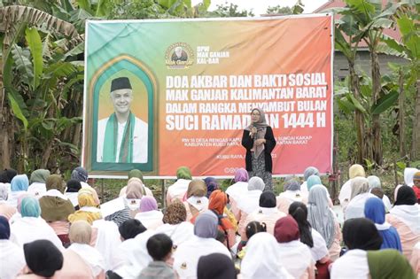 Sambut Ramadan Mak Ganjar Kalbar Gelar Doa Akbar Dan Bakti Sosial Di
