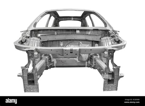 Custom Car Being Build In Workshop Sports Car Body Car Frame Is