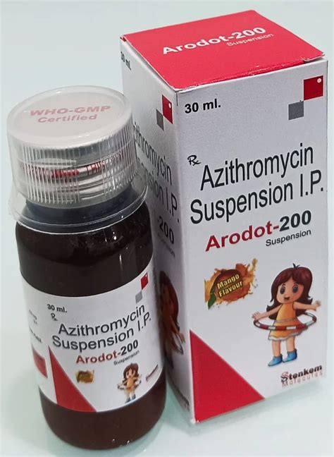 Azithromycin 200 Mg Suspension Packaging Size 30 Ml At ₹ 11490