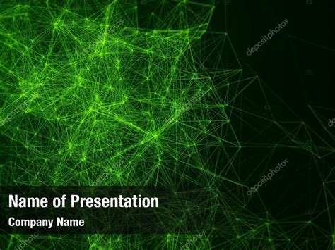 Abstract Green Molecular Structure Powerpoint Template Abstract Green Molecular Structure