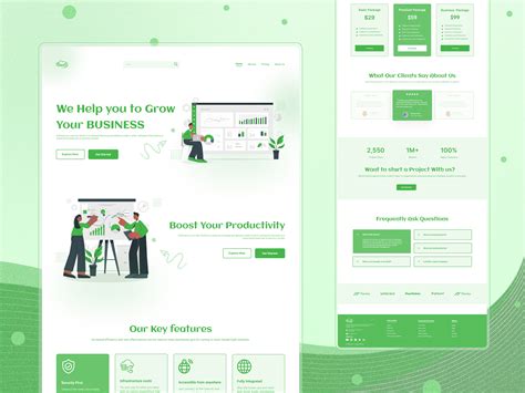Saas Business Website Ui And Ux Design Behance