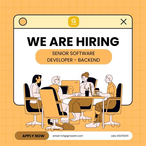 Gmass Hr Solutions Vietnam On Linkedin Hcm Senior Back End Developer Gmass Hr đang Tuyển Cho