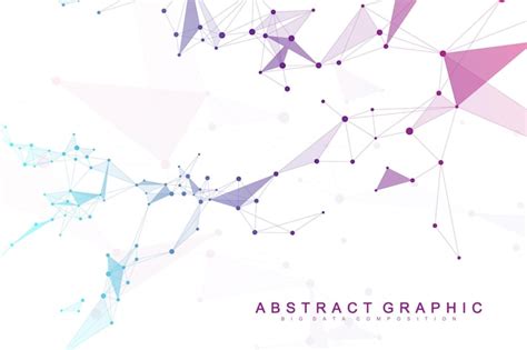 Premium Vector Big Data Visualization Graphic Abstract Background Communication Perspective