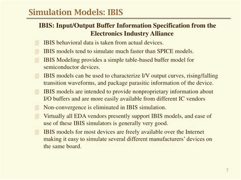 Ppt An Introduction To Ibis Models And Signal Integrity Simulation