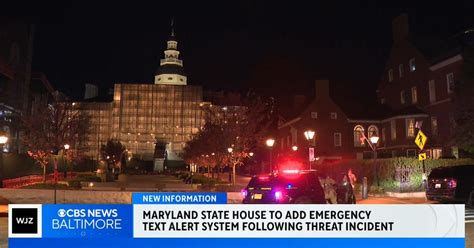 Maryland State House Complex To Add Emergency Text Alert System