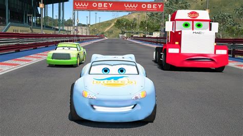 Lightning Mcqueen Vs Dinoco Gta Iv Cars Mods Youtube