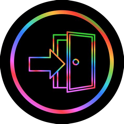 Exit Door Vector Icon 27367161 Vector Art At Vecteezy