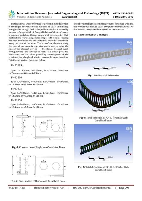 Irjet Finite Element Analysis Of Castellated Beam Pdf