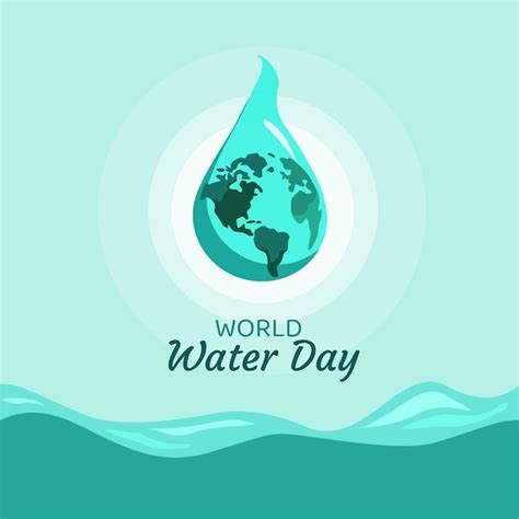 Premium Vector World Water Day Vector Illustration