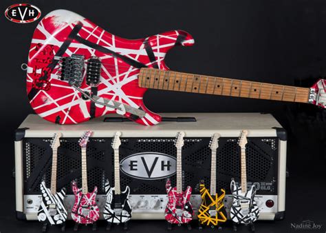 Evh Set Of 6 Eddie Van Halen Mini Guitar Replica Collectibles Offici