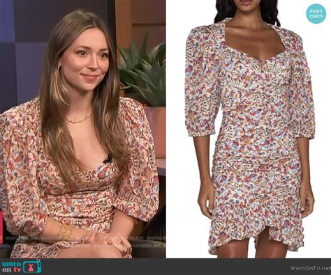 Wornontv Camelia Somers Floral Print Dress On Access Hollywood
