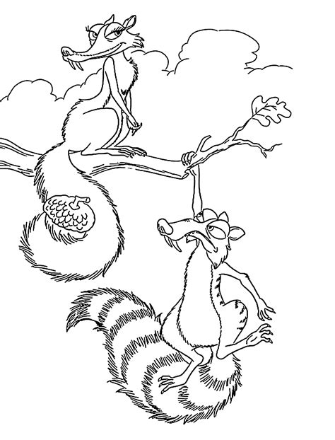 Collection Of Ice Age Coloring Pages Free Printable