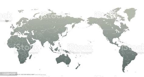 상세한 벡터 세계지도 국가 국경과 명명 된 고품질의 세계지도 세계지도에 대한 스톡 벡터 아트 및 기타 이미지 세계지도 고급 뉴질랜드 Istock
