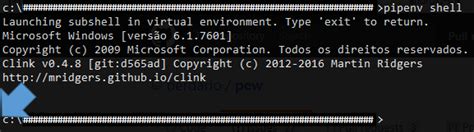 Show Virtualenv Name Under Windows Prompt · Issue 174 · Pew Orgpew