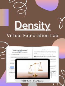 Calculating Density Virtual Science Lab Activity By Building Brix Of Science