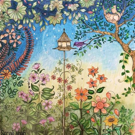 Pin On Johanna Basford Secret Garden Colouring Secret Garden