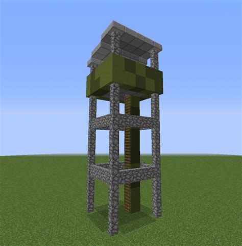 Military Modern Watchtower Blueprints For Minecraft Houses Castles