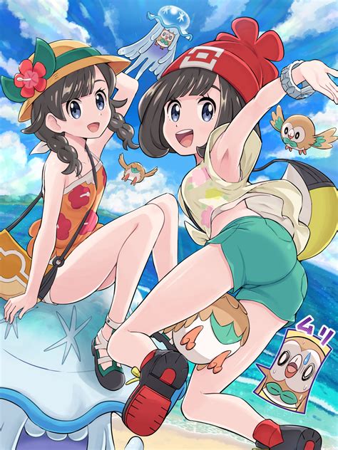 Pokemoa Nihilego Rowlet Selene Pokemon Selene Pokemon Usum