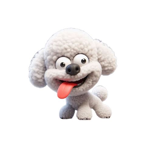 Goofy Bichon Frise Stickers By Paul Scott