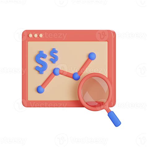 Search Finance Analytics 3d Icon Illustration 22187187 Png