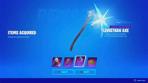 Fortnite Leviathan Axe Pickaxe Return Release Date Youtube