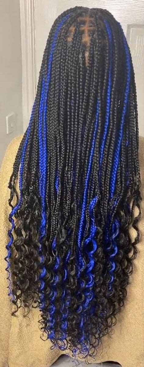 Knotless Braids With Curls At The End Braids With Curls Box Braids