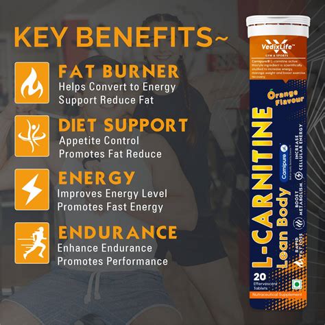 L Carnitine Effervescent Tablet Helps Convert Fat Into Energy 2000
