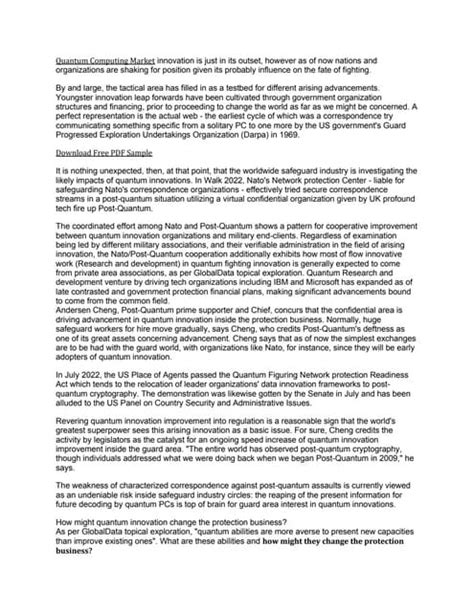 quantum computing a primer on u s preparedness ppt
