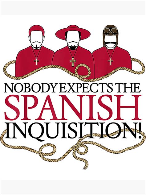 Monty Python Official The Spanish Inquisition Poster For Sale By