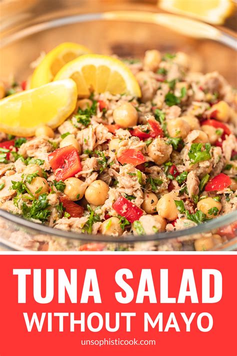 Simple 5 Ingredient Mediterranean Chickpea Tuna Salad No Mayo If