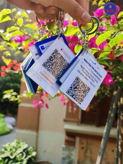 Móc Khóa Mica In Mã Qr Code Stk Ngân Hàng Theo Yêu Cầu