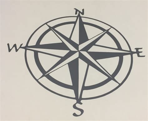 Compass Decal Hiking Decal Adventure Decal Nature Decal Etsy