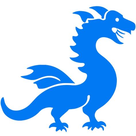 Premium Vector Blue Dragon Icon