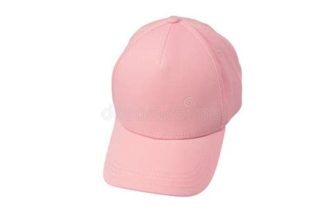 Pink Cap Isolated On White Background Stock Image Image Of Style