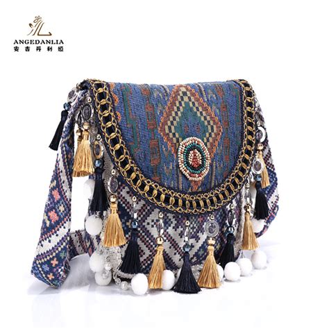 2019 New Style Ethnic Hippie Gypsy Shoulder Bag Boho Women Long