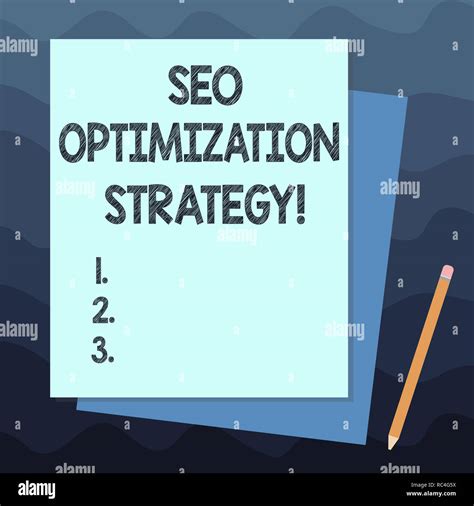 Handwriting Text Writing Seo Optimization Strategy Concept Meaning Process Of Organizing A