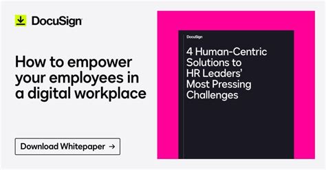 Docusign On Linkedin 4 Human Centric Solutions To Hr Leaders Most